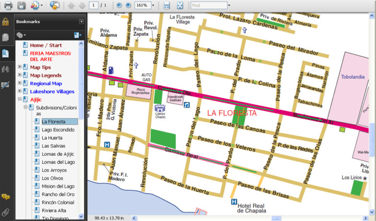 Lake Chapala Mexico Map: Interactive Area Map, includes Ajijic